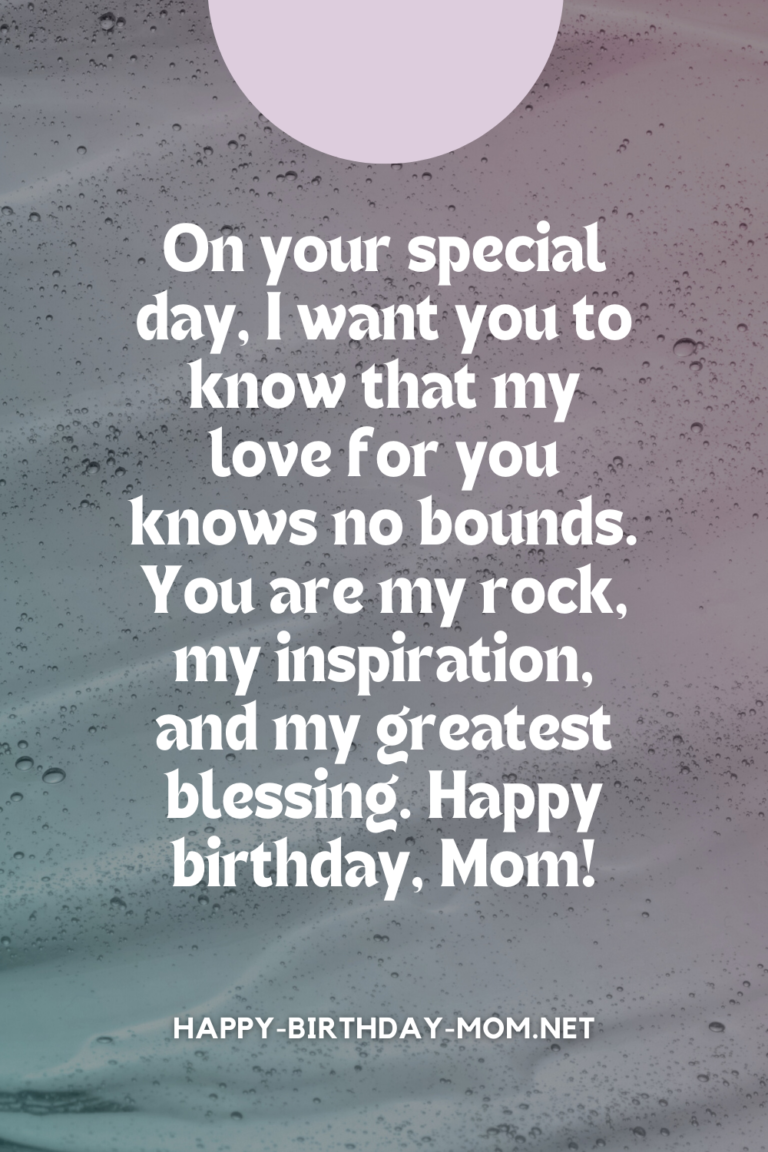 50 Emotional Birthday Wishes for Mom: Celebration of Love