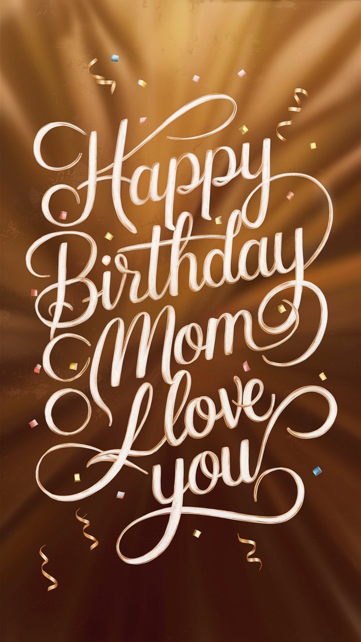 Happy Birthday Mom I Love You: 50 Wishes - Happy Birthday Mom